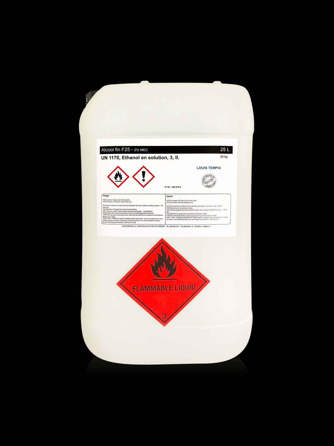 Fine alcohol F25 - 2% MEK – Louis Tempia SA