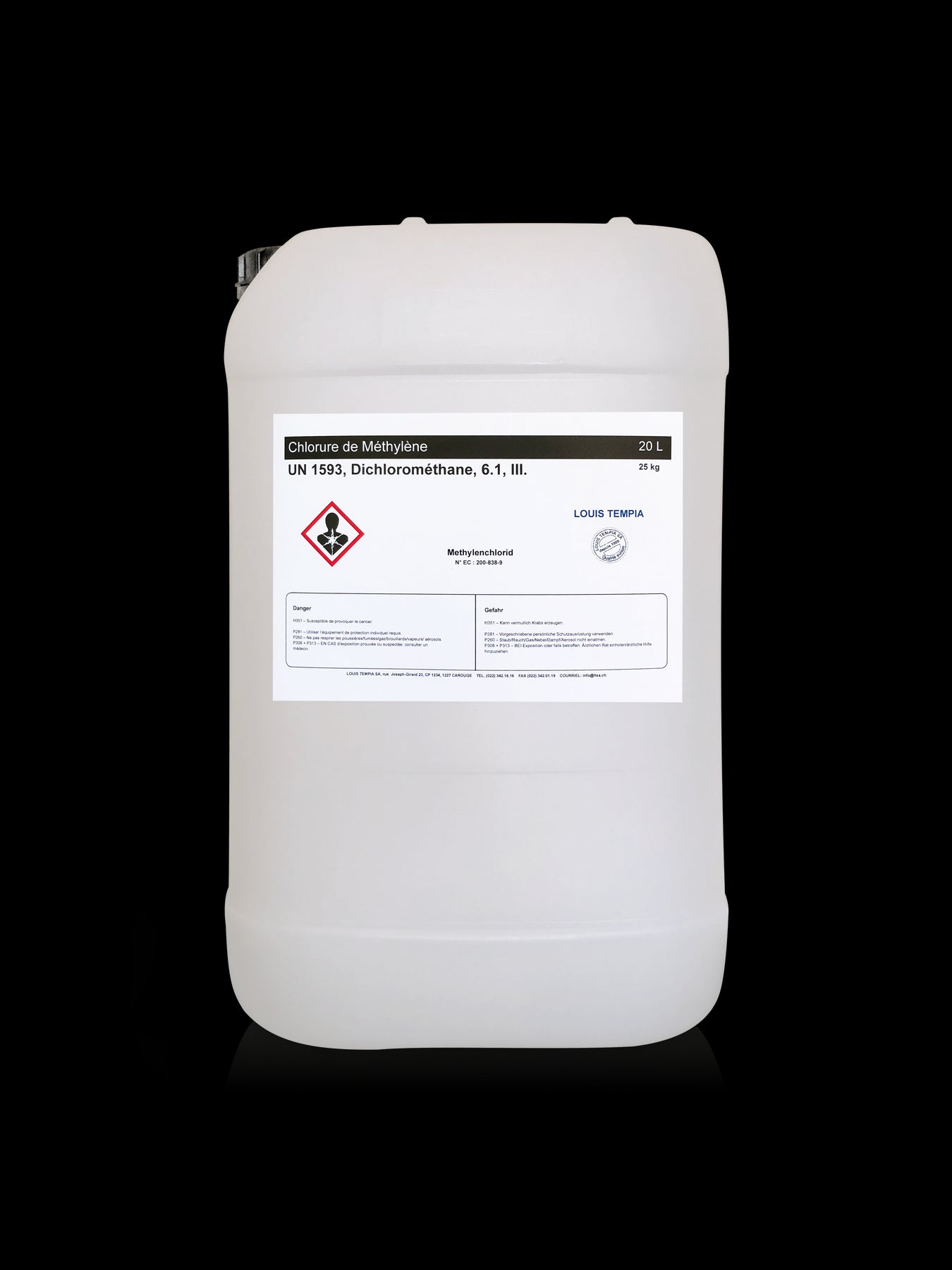 Chlorure de METHYLENE – Louis Tempia SA